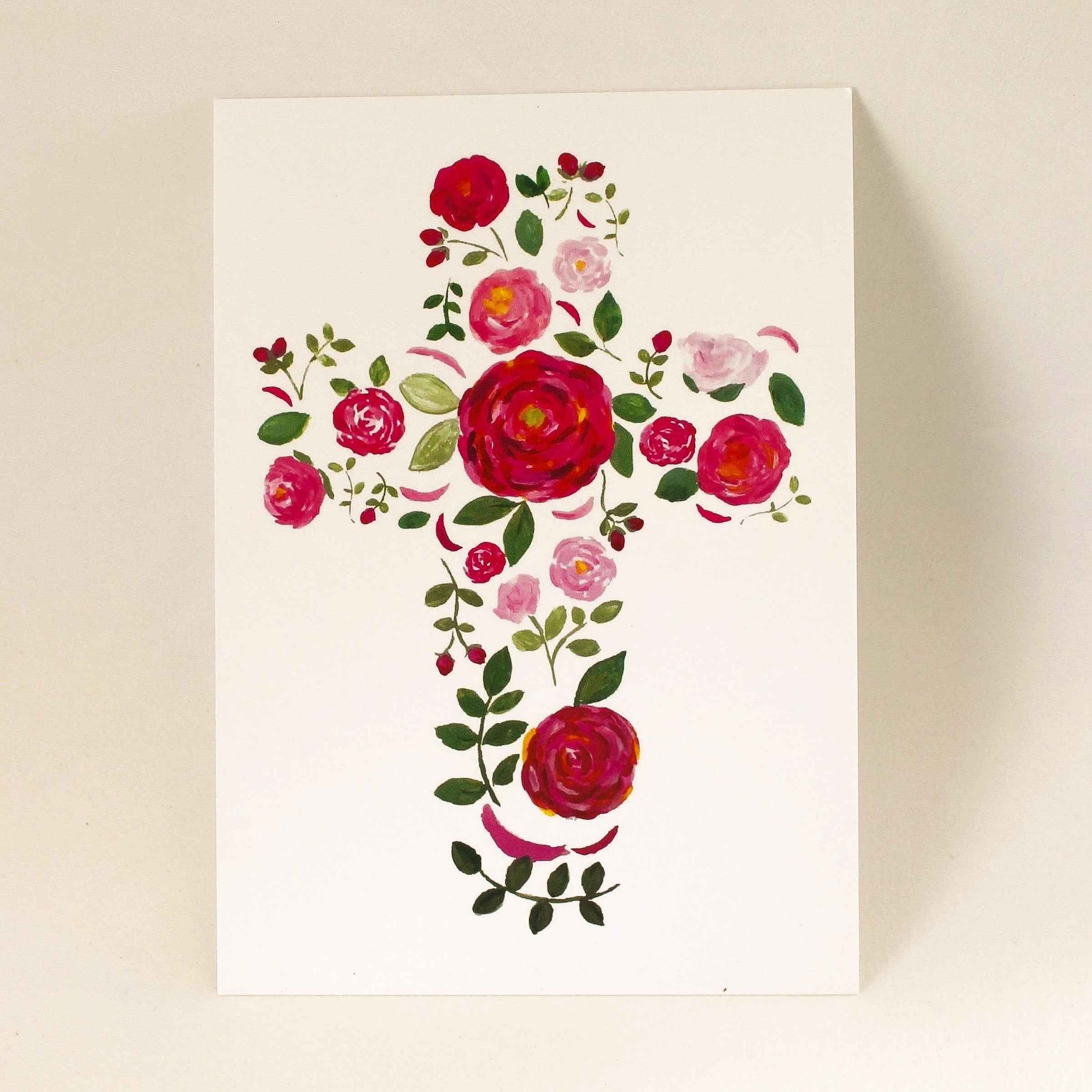 Carte Croix de roses – Caladia