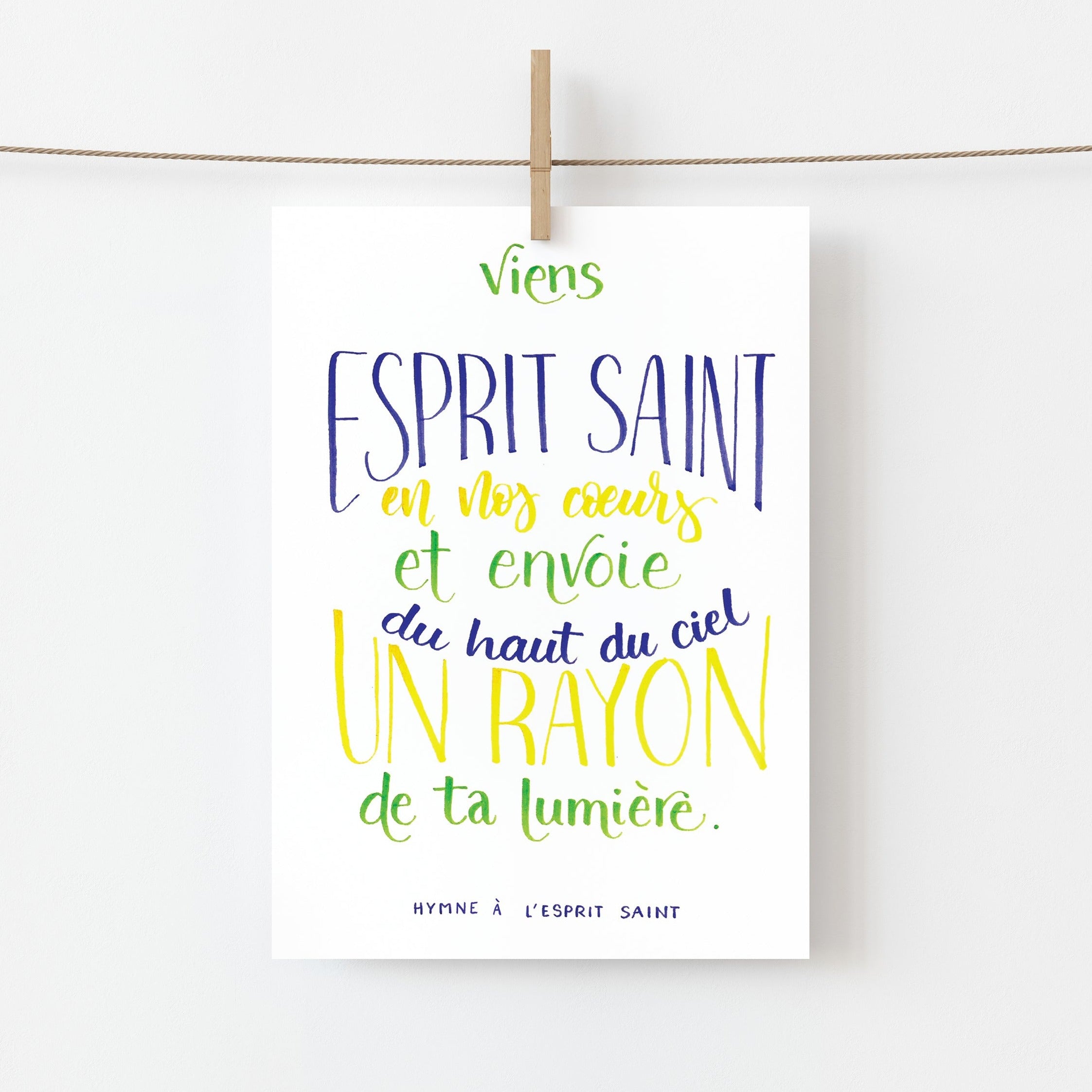 Carte Hymne à l'Esprit Saint – Caladia