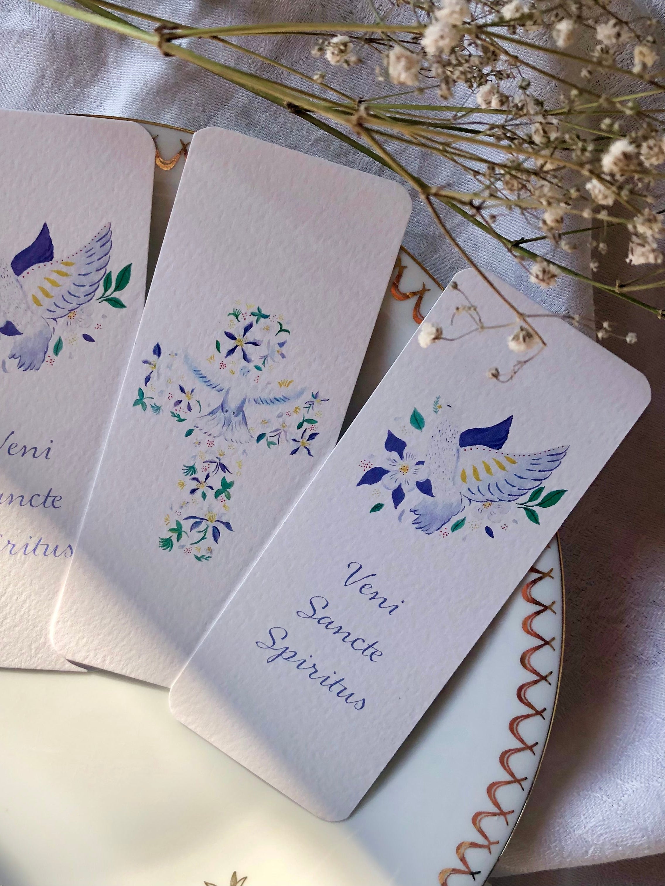 Signet confirmation - colombe "Veni Sancte Spiritus" – Caladia