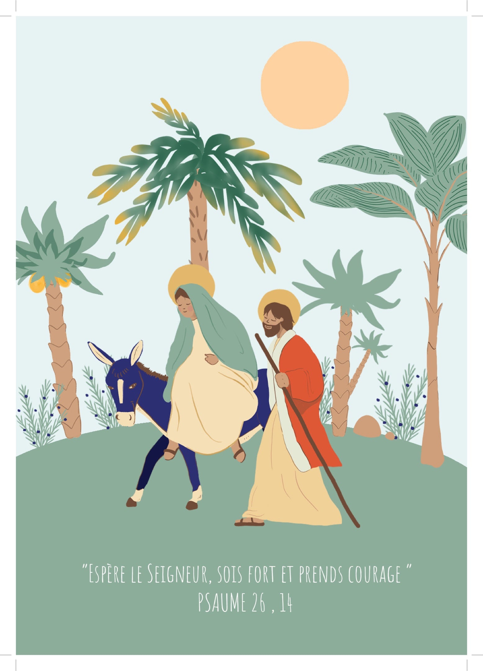 Affiche Psaume 26:14 – Caladia